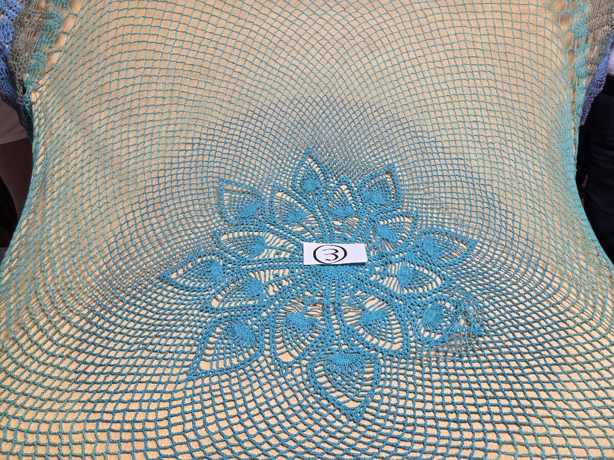 Yahoo!オークション - 手編み 綺麗なグリーンのグラデーション超超超超...