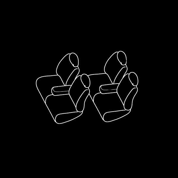 Yahoo!オークション - スクラムワゴン DG17W 4人 シートカバー ブラッ...