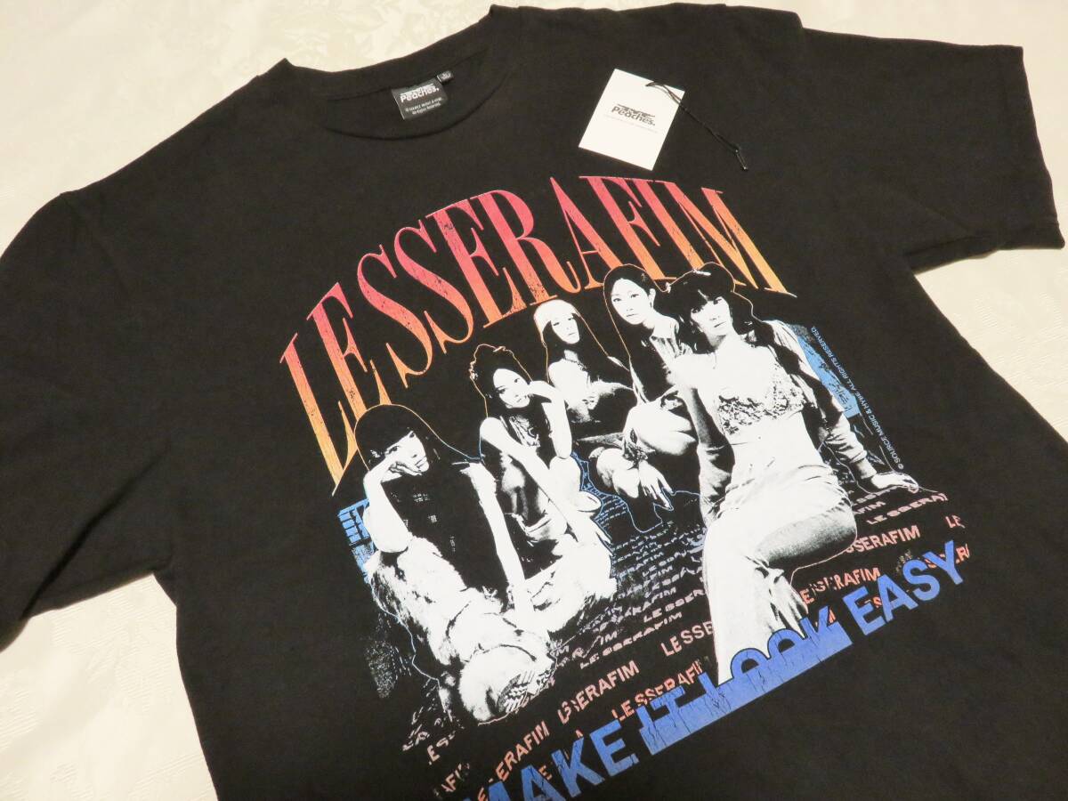 Yahoo!オークション - 美品 LE SSERAFIM×Peaches. コラボ フォト Tシ...