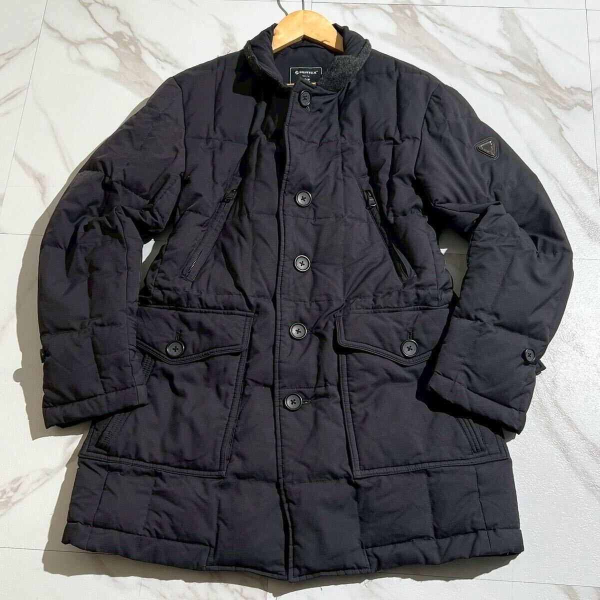 Yahoo!オークション - PERTEX 23区 キルティングジャケット ダウン メ...