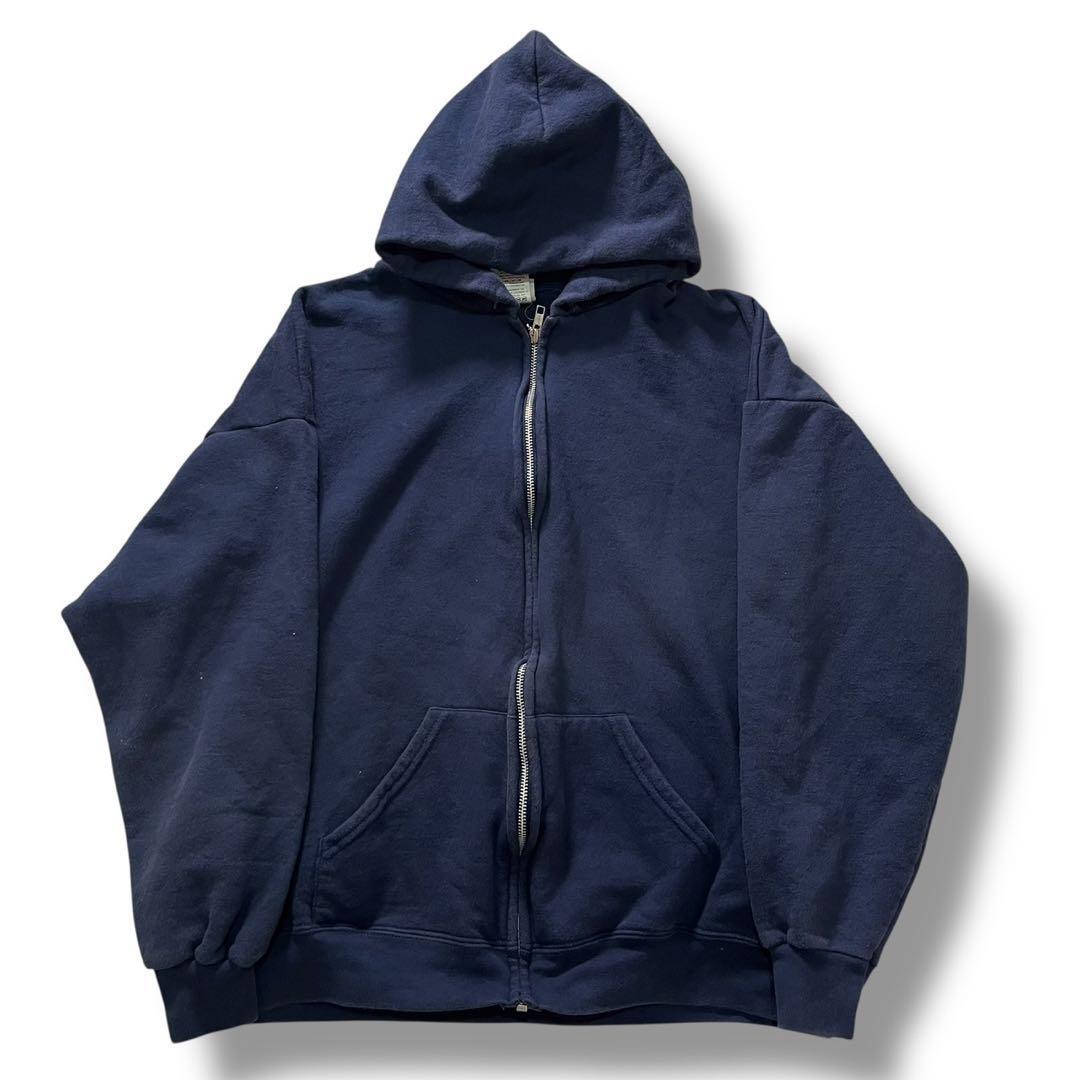 Yahoo!オークション - Lee フルジップ パーカー ネイビー L 短丈 古着 ...