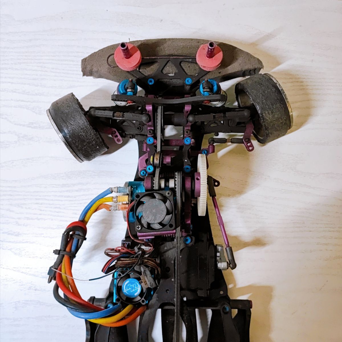 Yahoo!オークション - と726【100】1円～ HPI 電動RC 1/10 TC-D シャー...