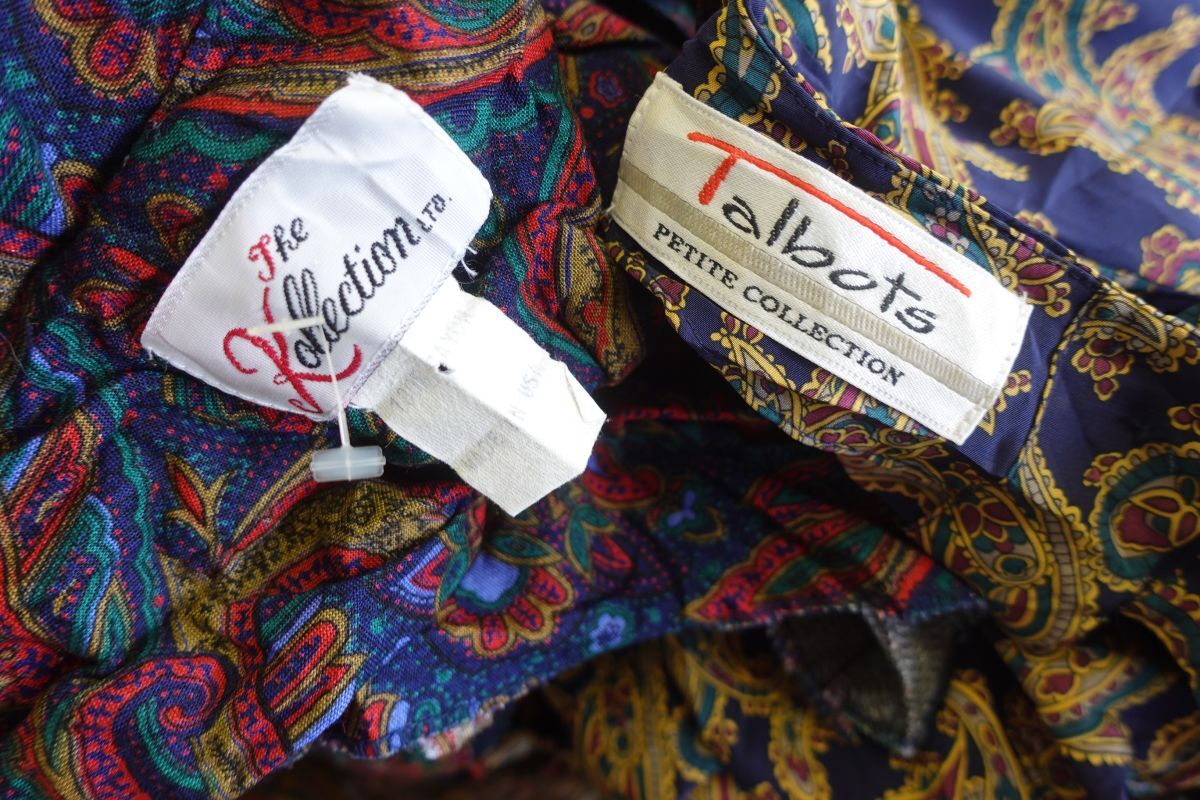 Yahoo!オークション - LDS-OP30 レディース vintage ペイズリー柄ワン...