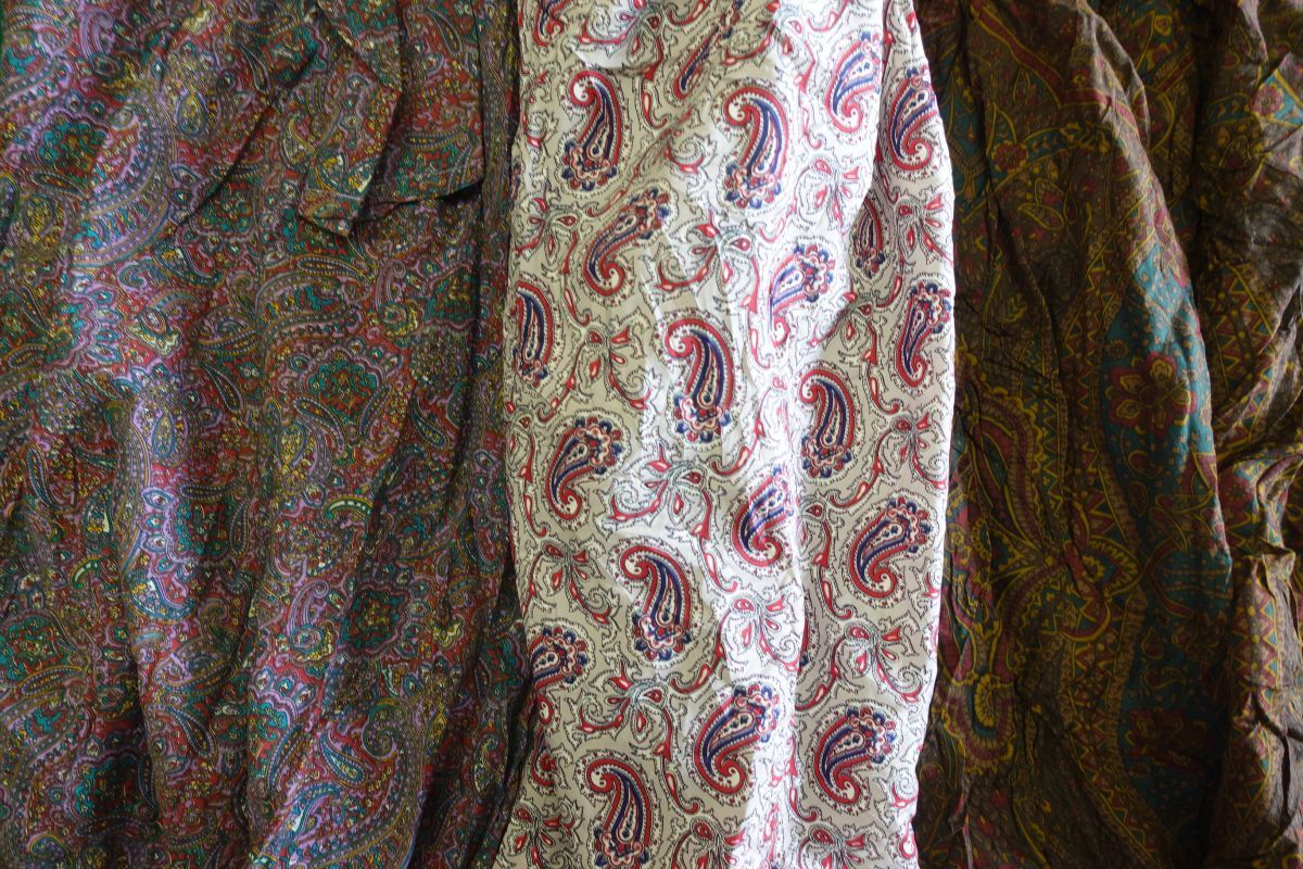 Yahoo!オークション - LDS-OP30 レディース vintage ペイズリー柄ワン...