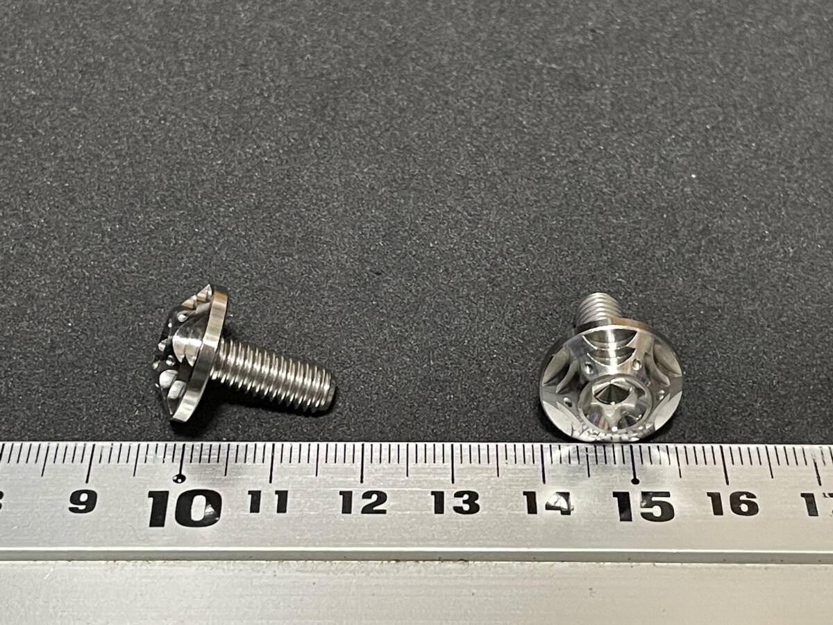 Yahoo!オークション - M6×15mm チタン トルクスワイドボルト P1.0 64T...