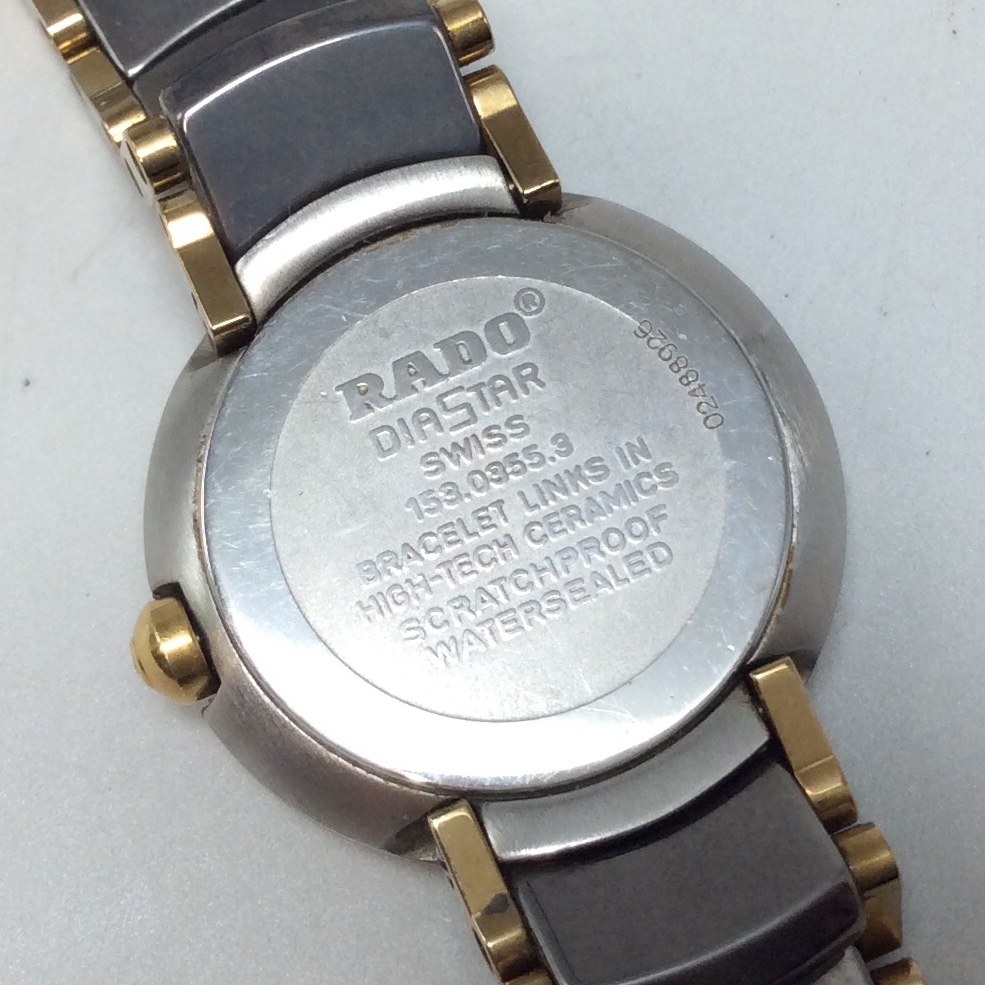 Yahoo!オークション - QQ109 【QZ/不動品】腕時計 RADO ラドー 153.035...