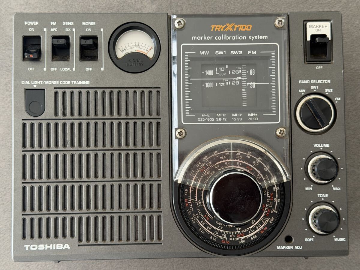 Yahoo!オークション - TOSHIBA BCLラジオTryX1700 東芝 レトロ AM FM