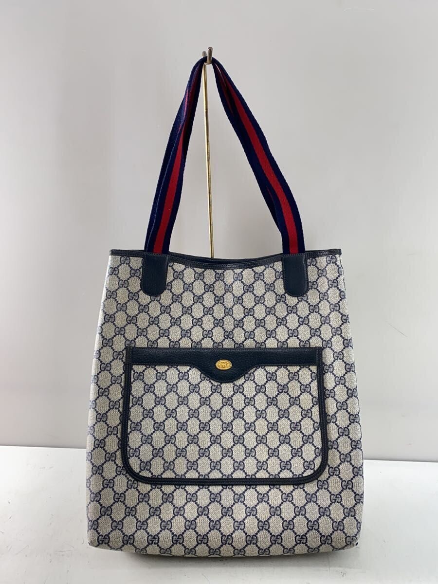 Yahoo!オークション - GUCCI シェリーライン/トートバッグ/-/BEG/総柄/...