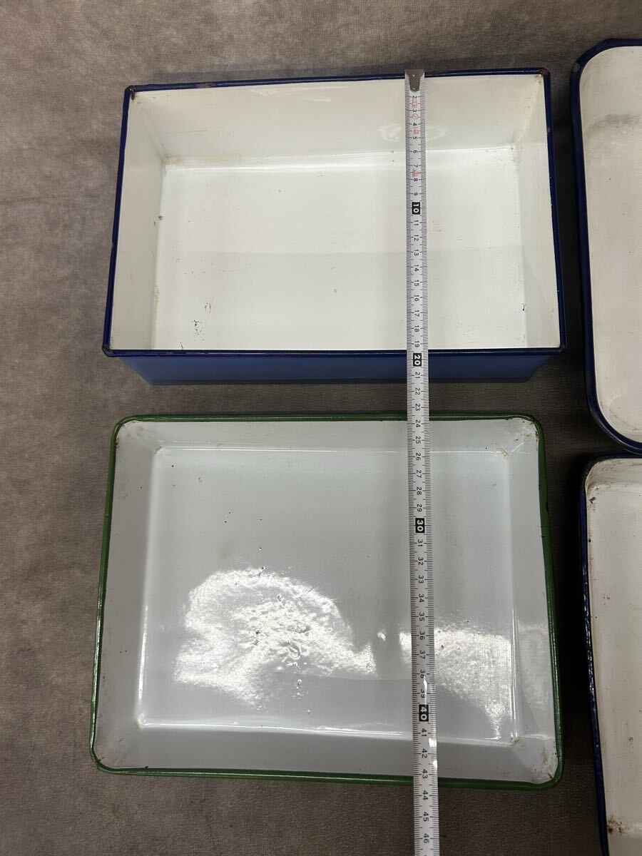 Yahoo!オークション - 琺瑯 ホーロー バット 4点セット キッチン雑貨 ...