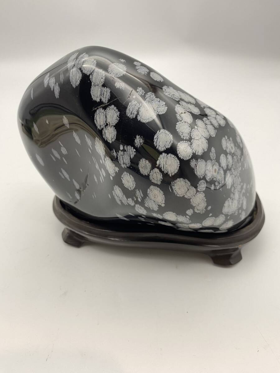 Yahoo!オークション - 【雪華】 2.1kg スノーフレークオブシディアン ...