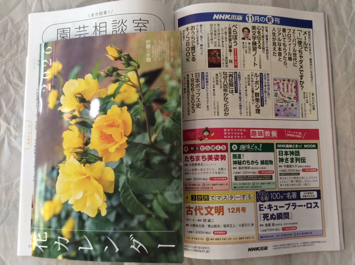 Yahoo!オークション - NHKテキスト 趣味の園芸 2025年12月号