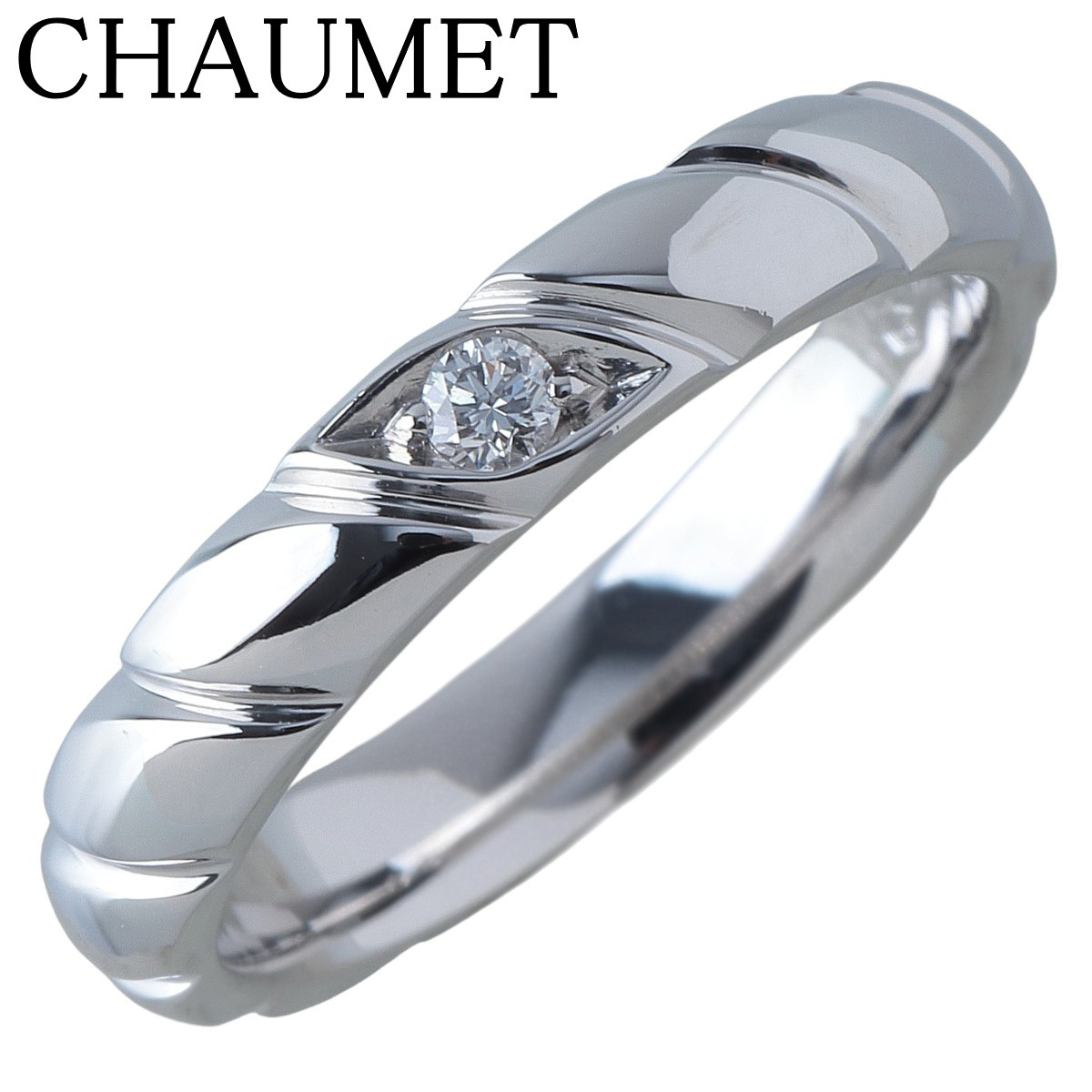 Yahoo!オークション - ショーメ トルサード ダイヤ リング 1PD 約11.5...