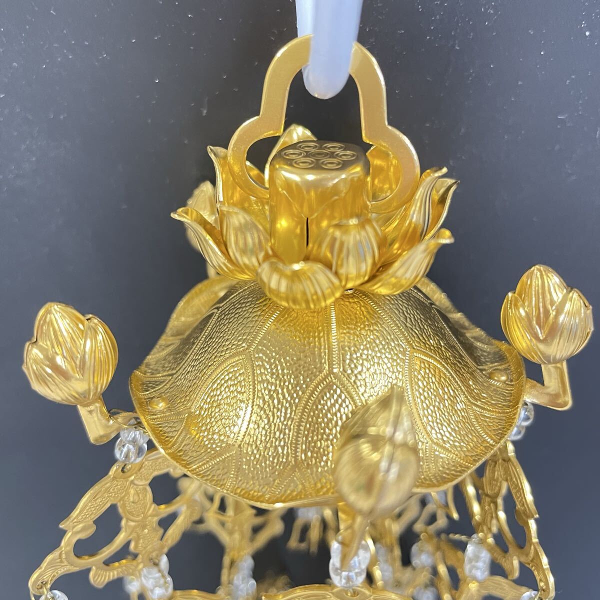 Yahoo!オークション - CA-Y0148 蓮笠瓔珞（ヨウラク） 上等 3段 アルミ...