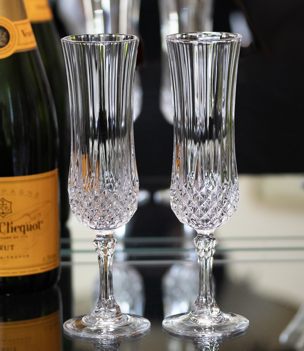 Yahoo!オークション - フランス クリスタル グラス ロンシャン フルー...