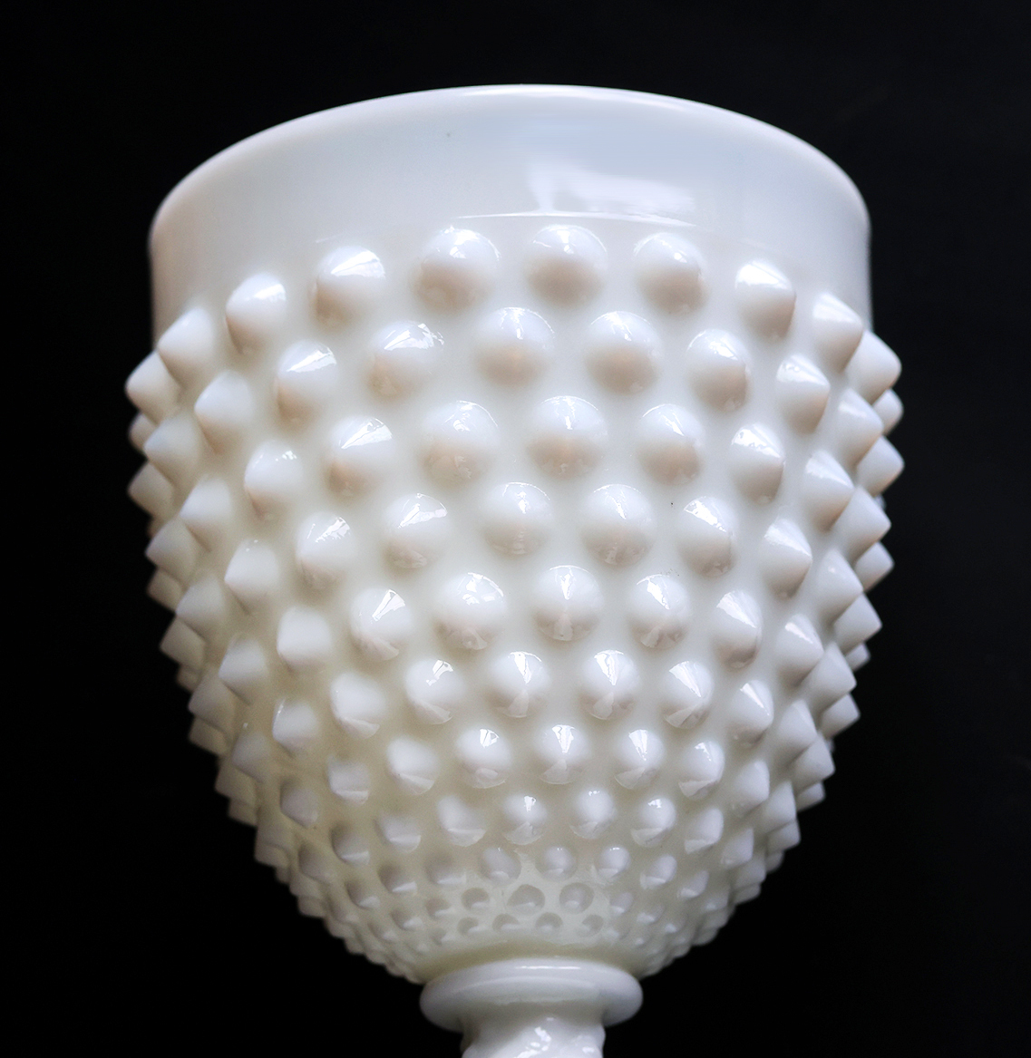 Yahoo!オークション - フェントン ホブネイル ホワイト ミルクグラス ...