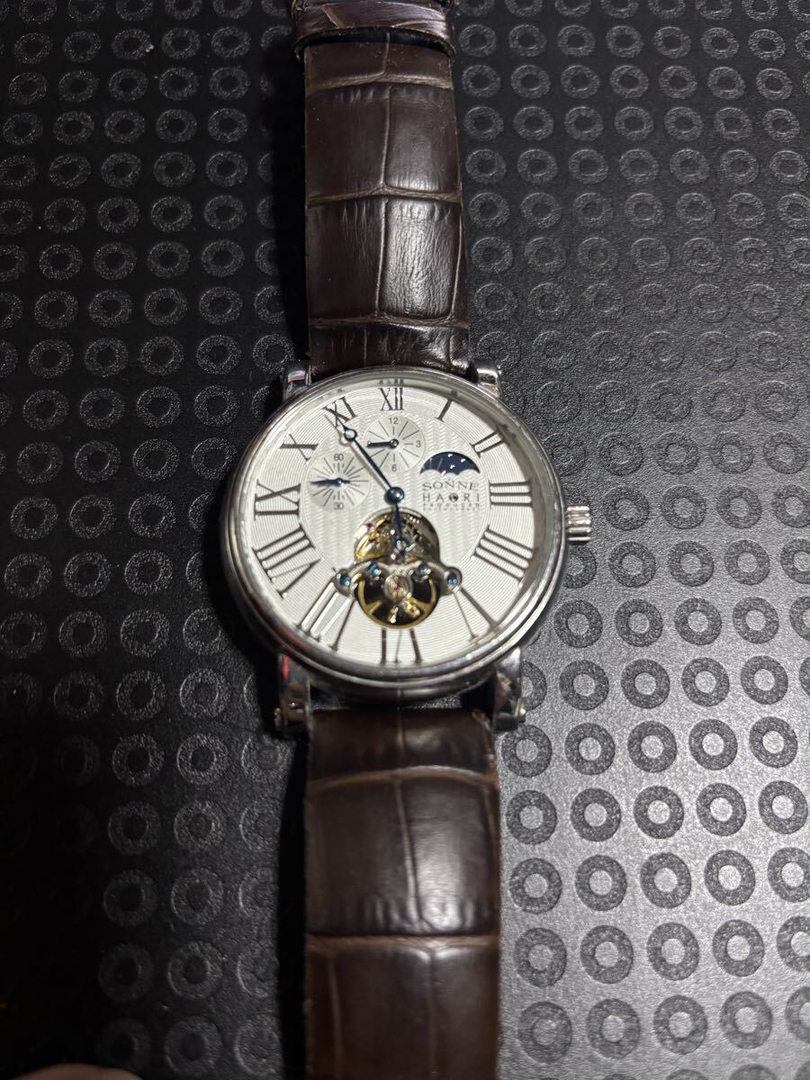 Yahoo!オークション - SONNE HAORI 岩城滉一コラボ 腕時計 自動巻き オ...