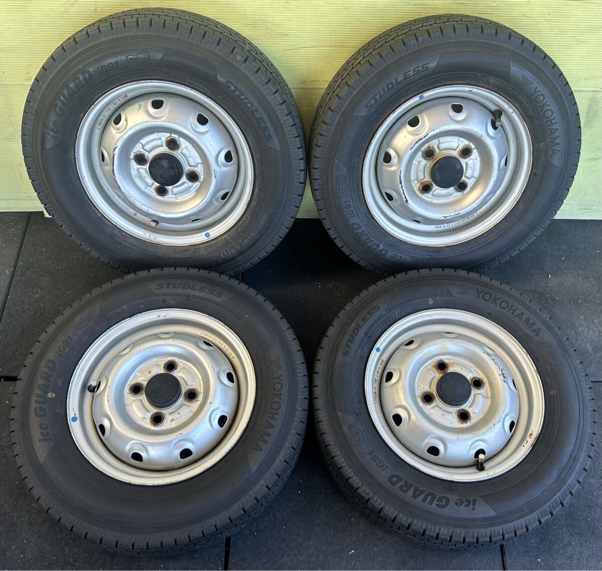 Yahoo!オークション - 145/80R12 80/78N LT スタッドレス ヨコハマice ...