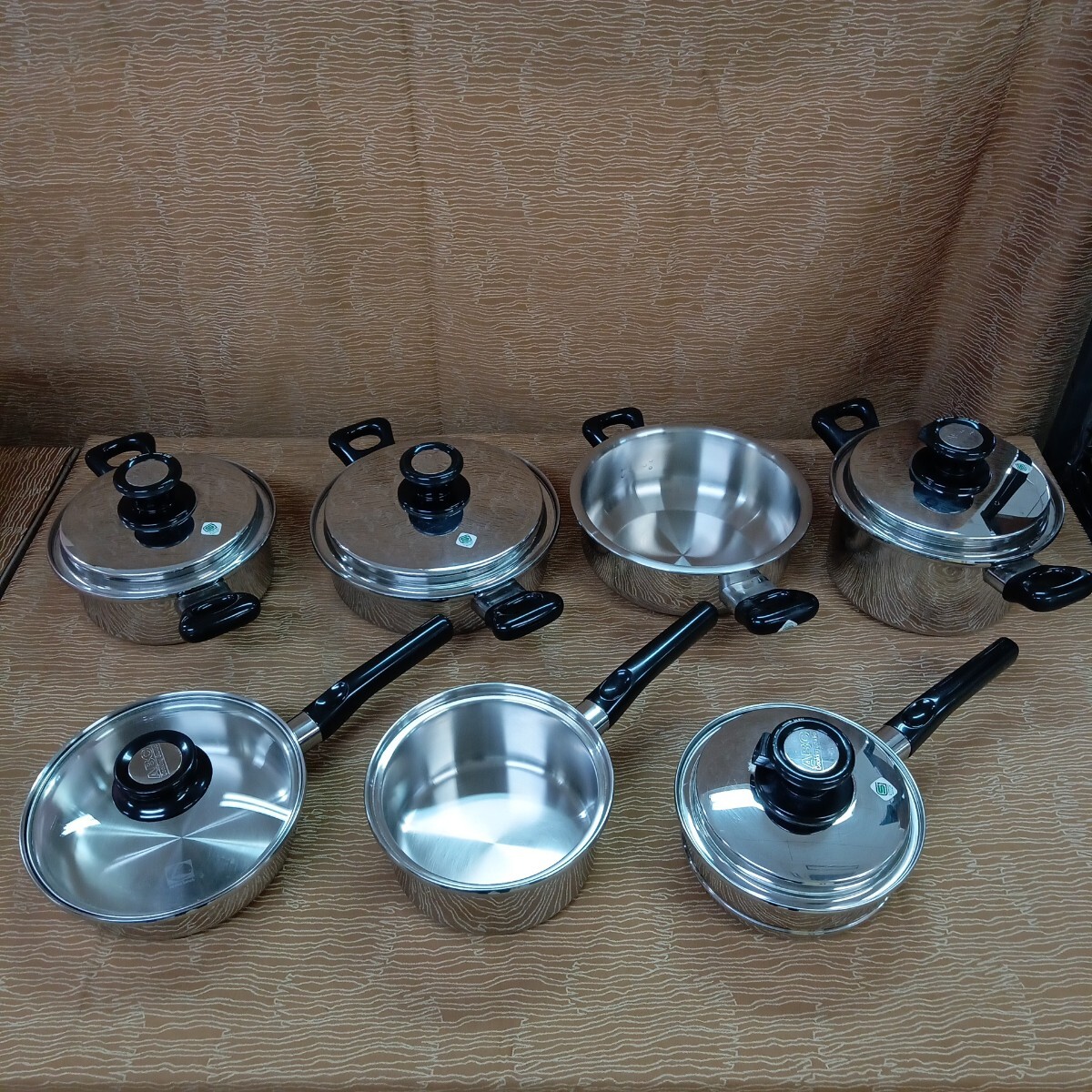 Yahoo!オークション - 【ABCクッキングスタジオ ステンレス鍋 7点セッ...