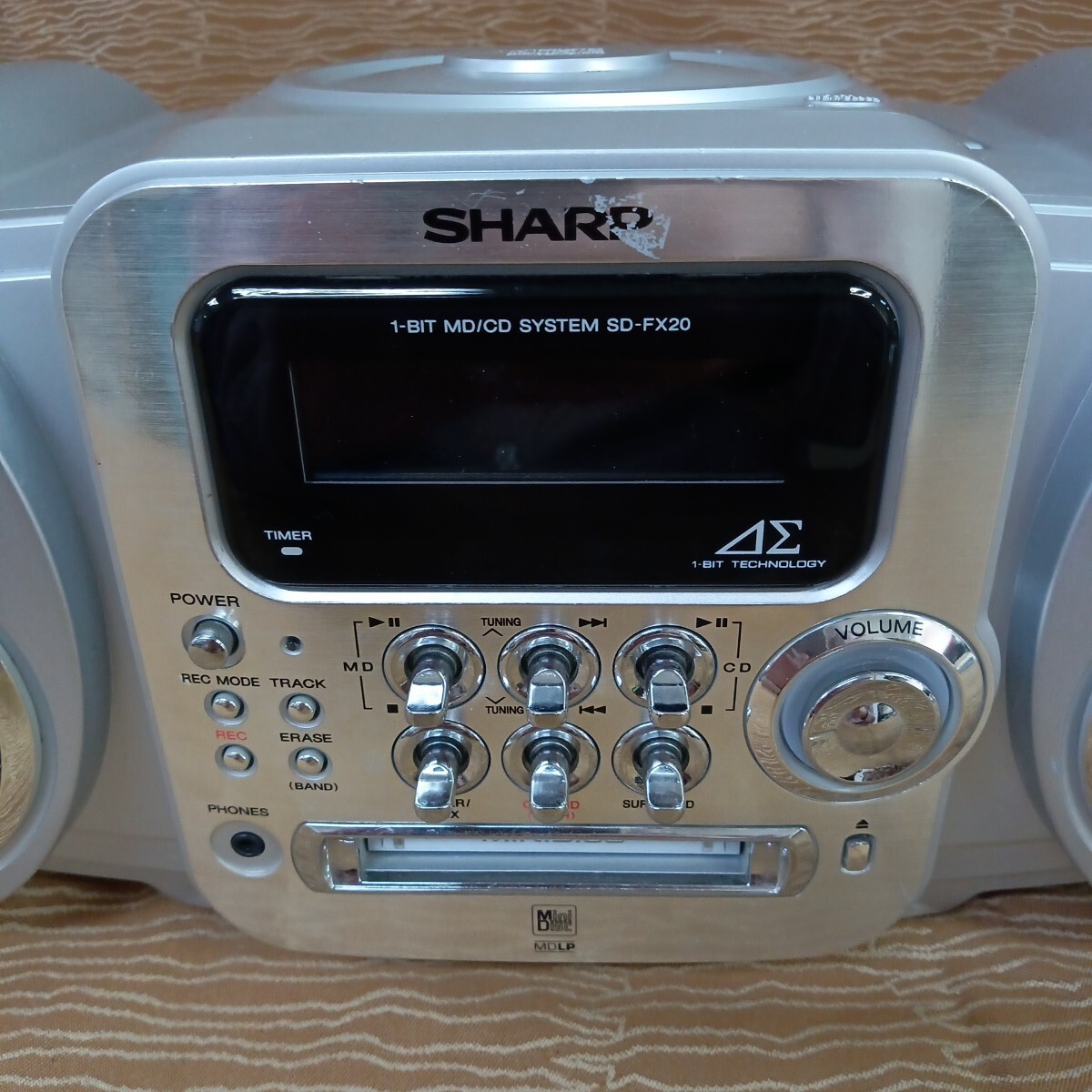 Yahoo!オークション - 【SHARP MD/CDミニコンポ SD-FX20】中古品 動作...