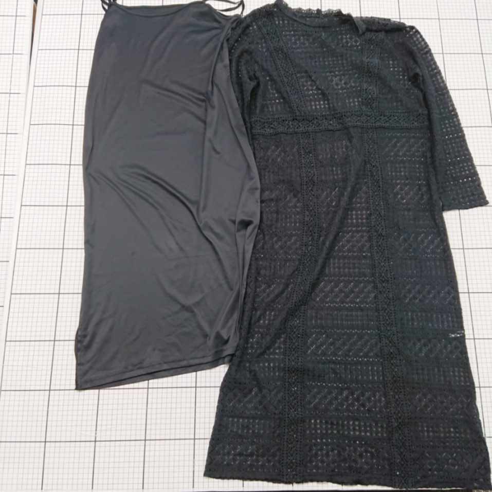 Yahoo!オークション - ⊂ KBF レースワンピース ブラック系 Fサイズ ...