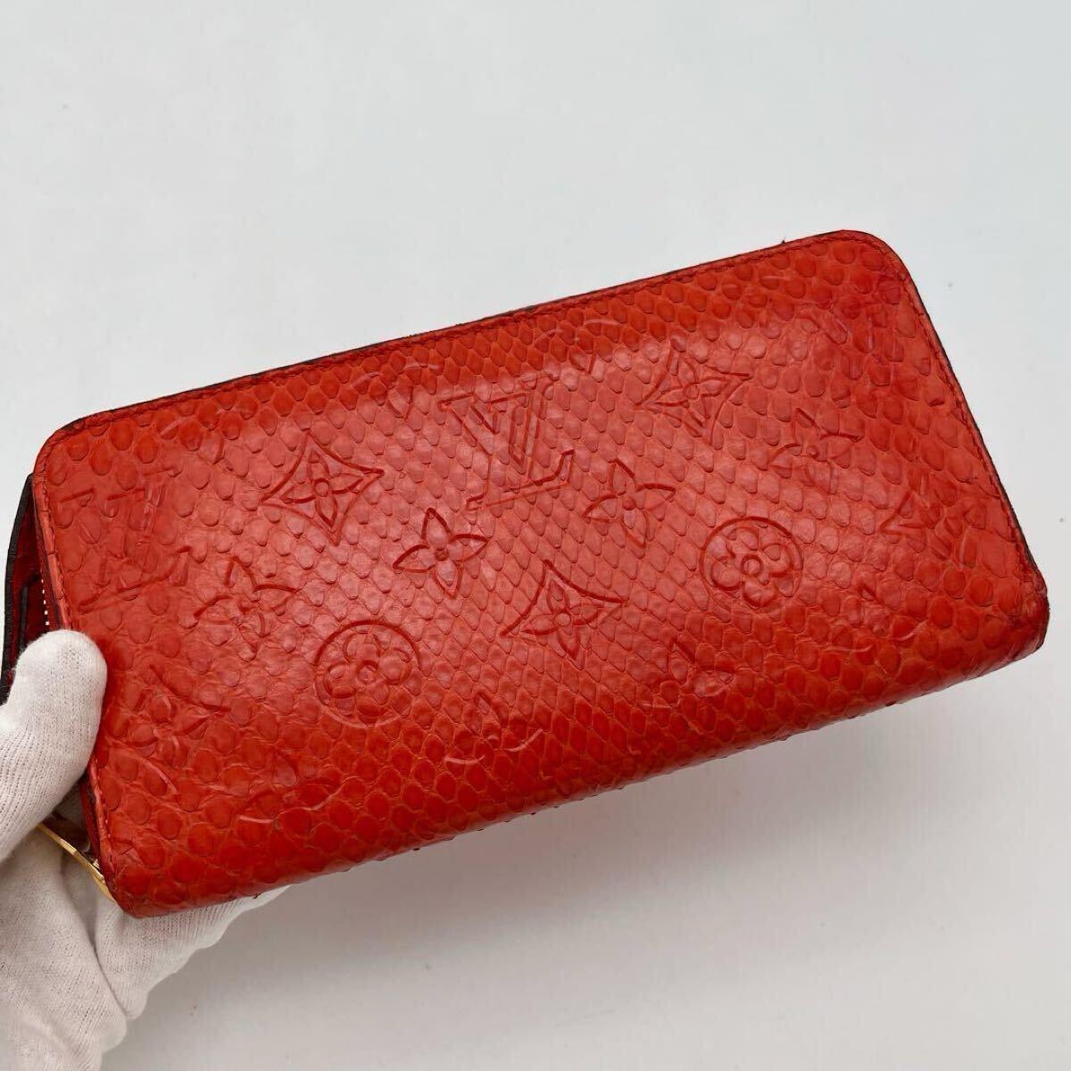 Yahoo!オークション - LOUIS VUITTON ルイヴィトン パイソン レザー モ...