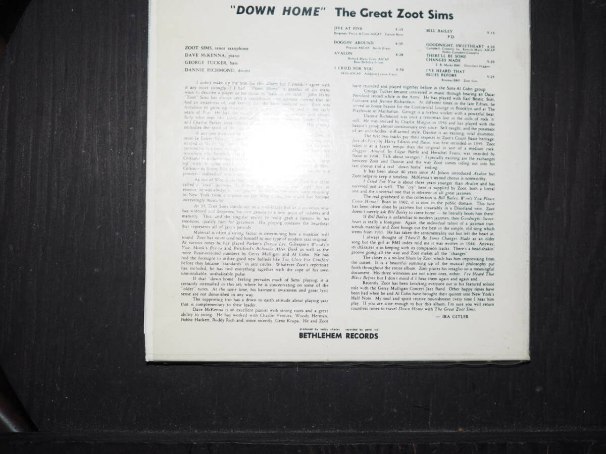 Yahoo!オークション - ZOOT SIMS down home