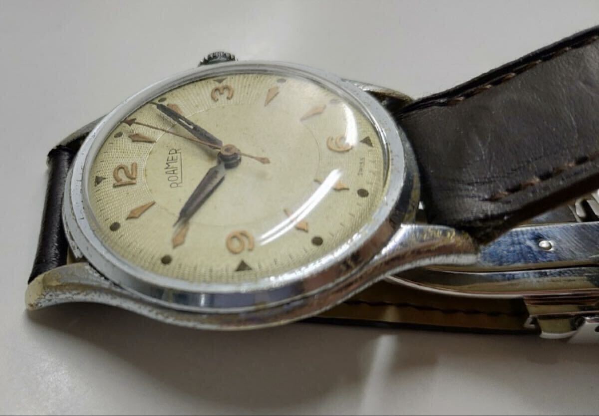 Yahoo!オークション - Roamer 手巻き 不動品 ジャンク アンティーク ビ...