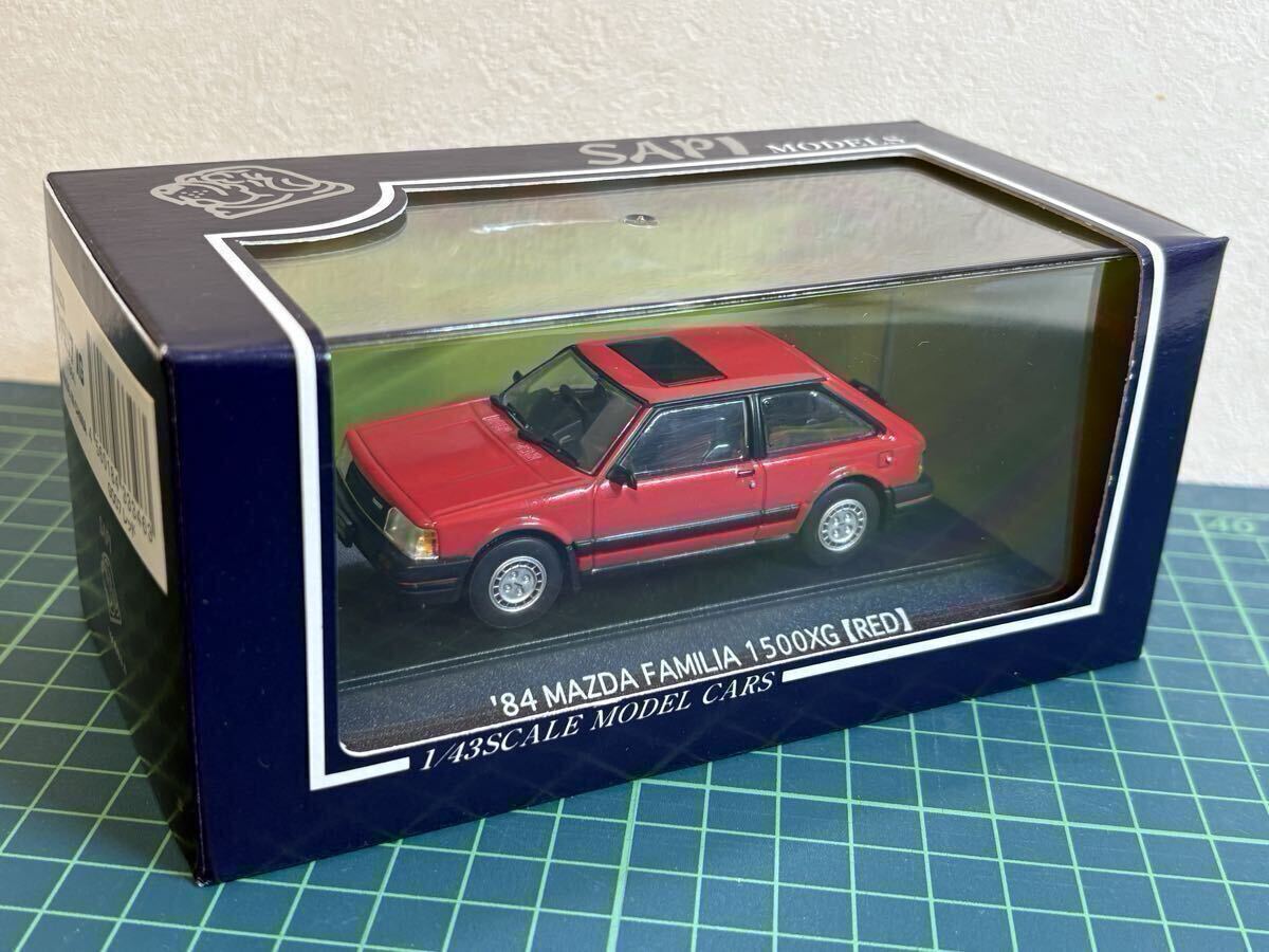 Yahoo!オークション - SAPI MODELS 1/43 マツダ ファミリア 1500XG RED...