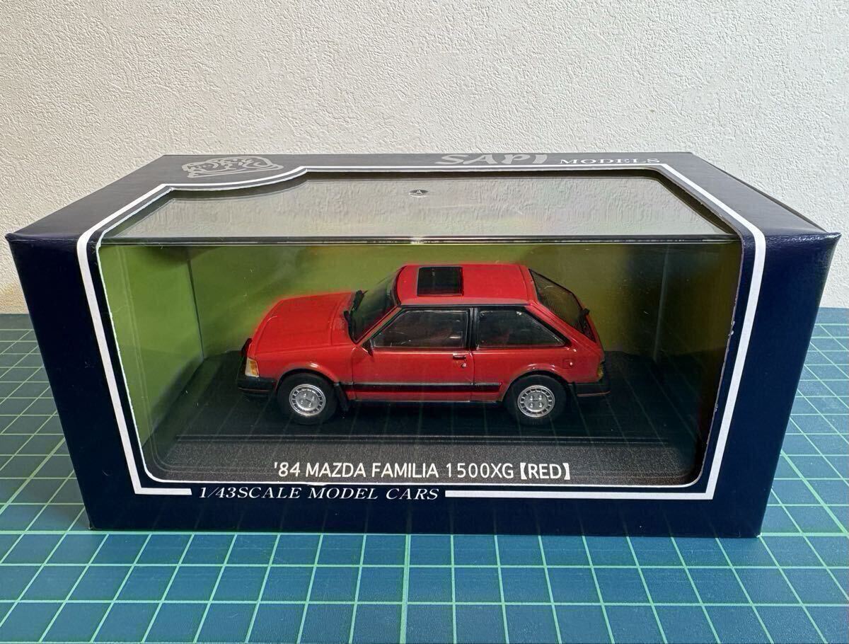 Yahoo!オークション - SAPI MODELS 1/43 マツダ ファミリア 1500XG RED...