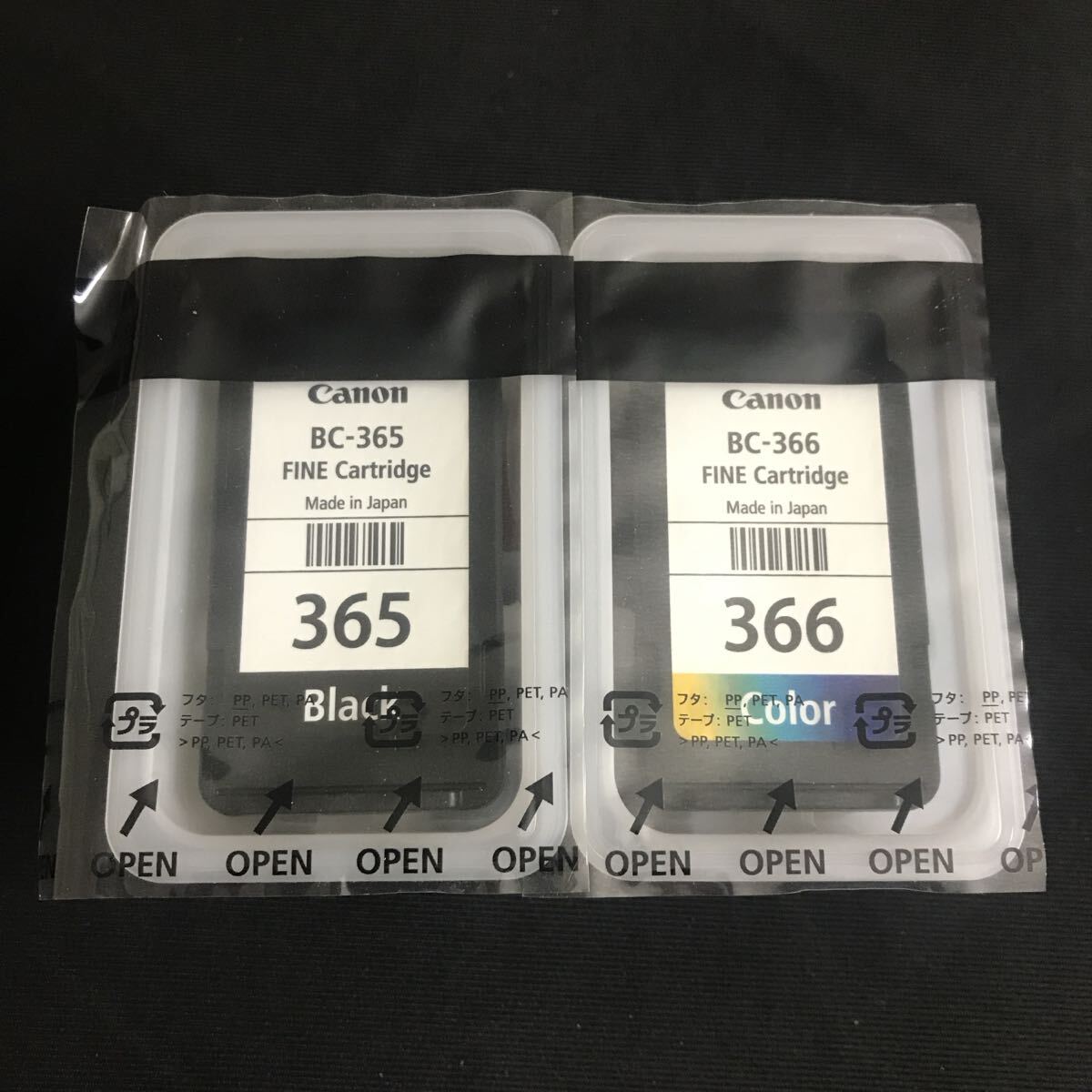 Yahoo!オークション - 【在庫処分】BC-365 BC-366 純正インク 新品未開...