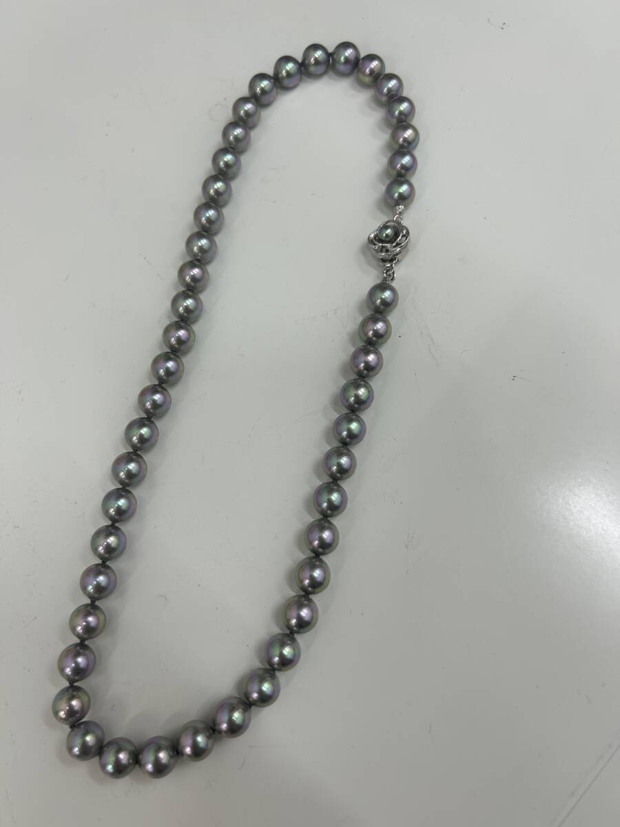Yahoo!オークション - ＃5949 アコヤ真珠 パール ネックレス 約8.0mm ...