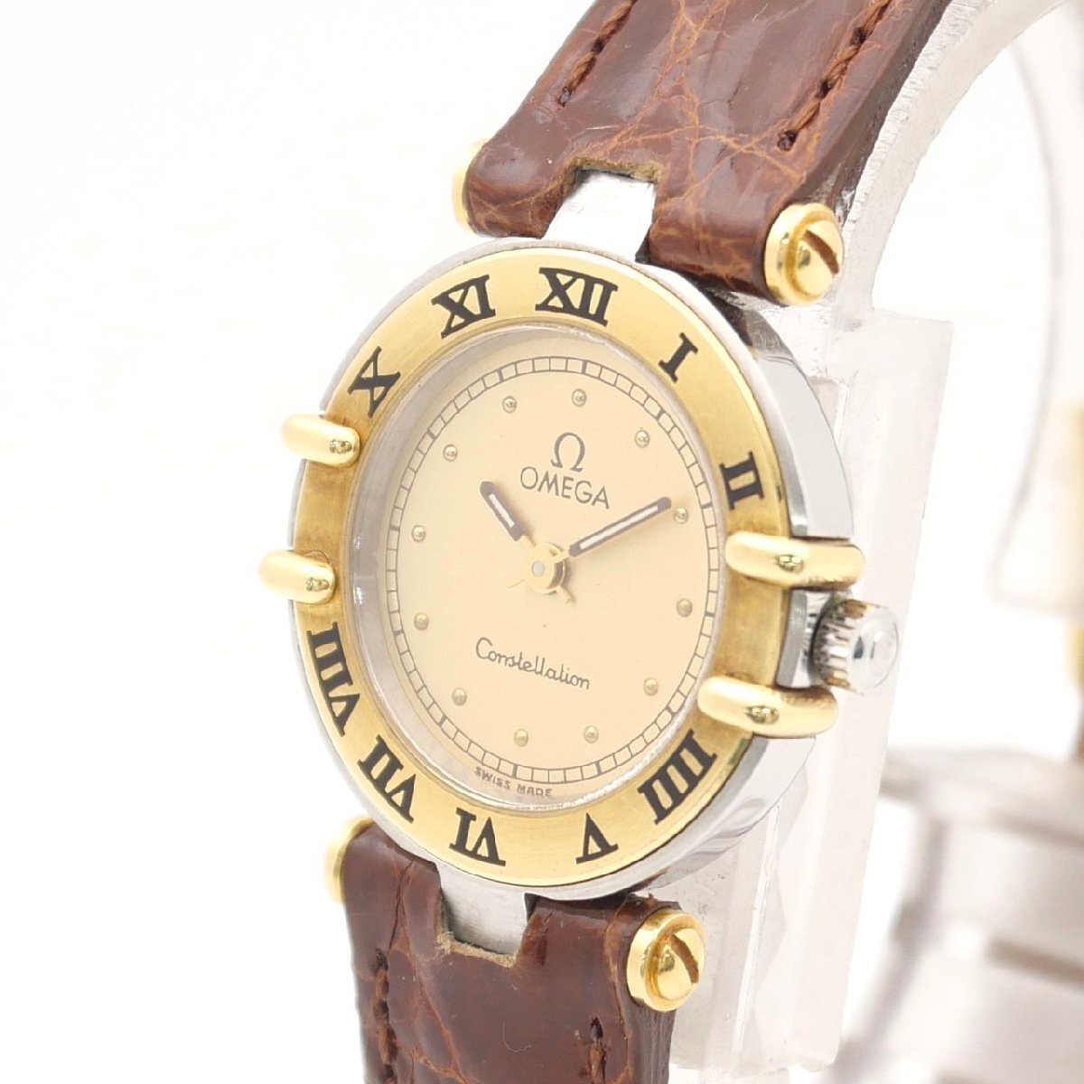 【樂淘letao】日本代購代標第一品牌－1円スタート 稼働品 OMEGA オメガ Constellation コンステレーション K18YG×SS クォーツ QZ コンビ ゴールド文字盤 ...