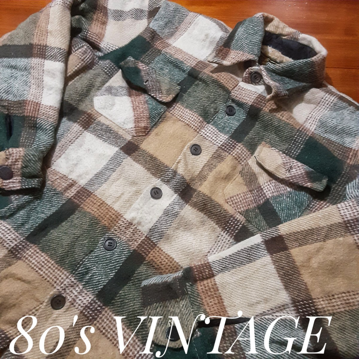 Yahoo!オークション - 最値 希少80'sヴィンテージ ヘザーチェック柄 マ...