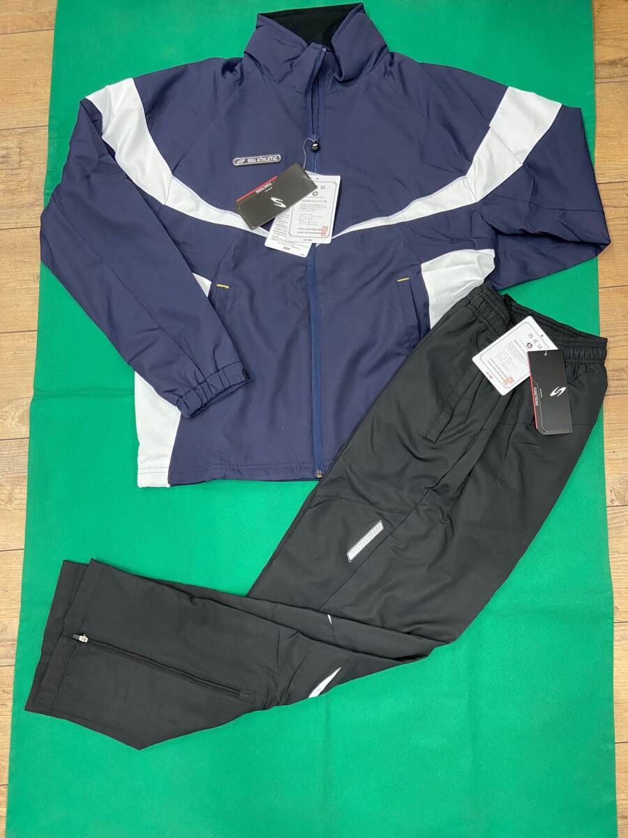 Yahoo!オークション - SSK ウインドブレーカー上下（ネイビー×ブラッ...