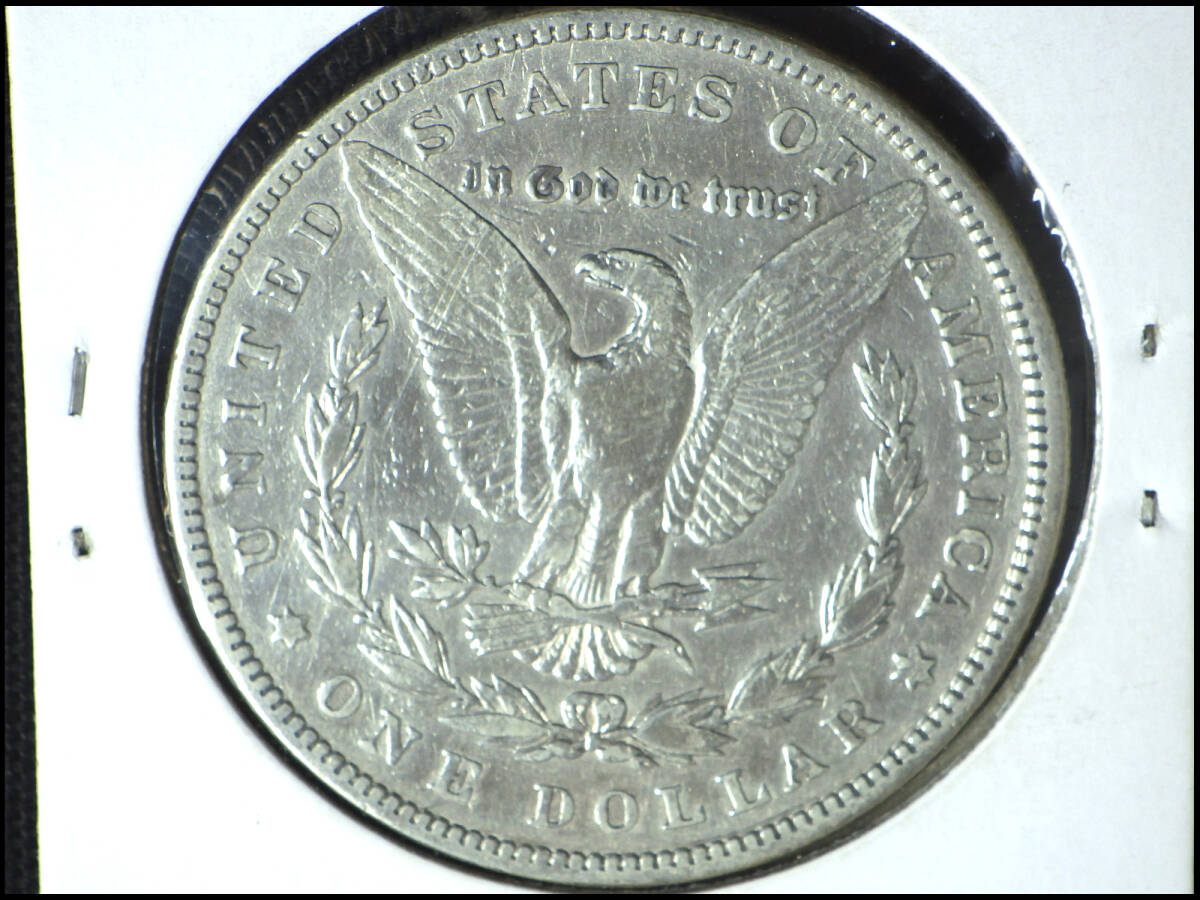 Yahoo!オークション - 長期保存品 アメリカ 1880年モルガンダラー 銀...