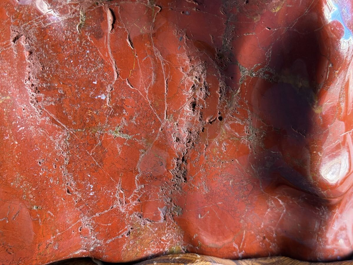 Yahoo!オークション - 希少 本体41Kg 佐渡赤玉石 鑑賞石 天然石 置物 ...