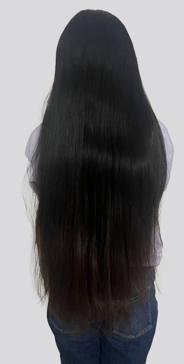 Yahoo!オークション - 髪束・毛束・約56cm・約129g 【エクステ・ヘアー...