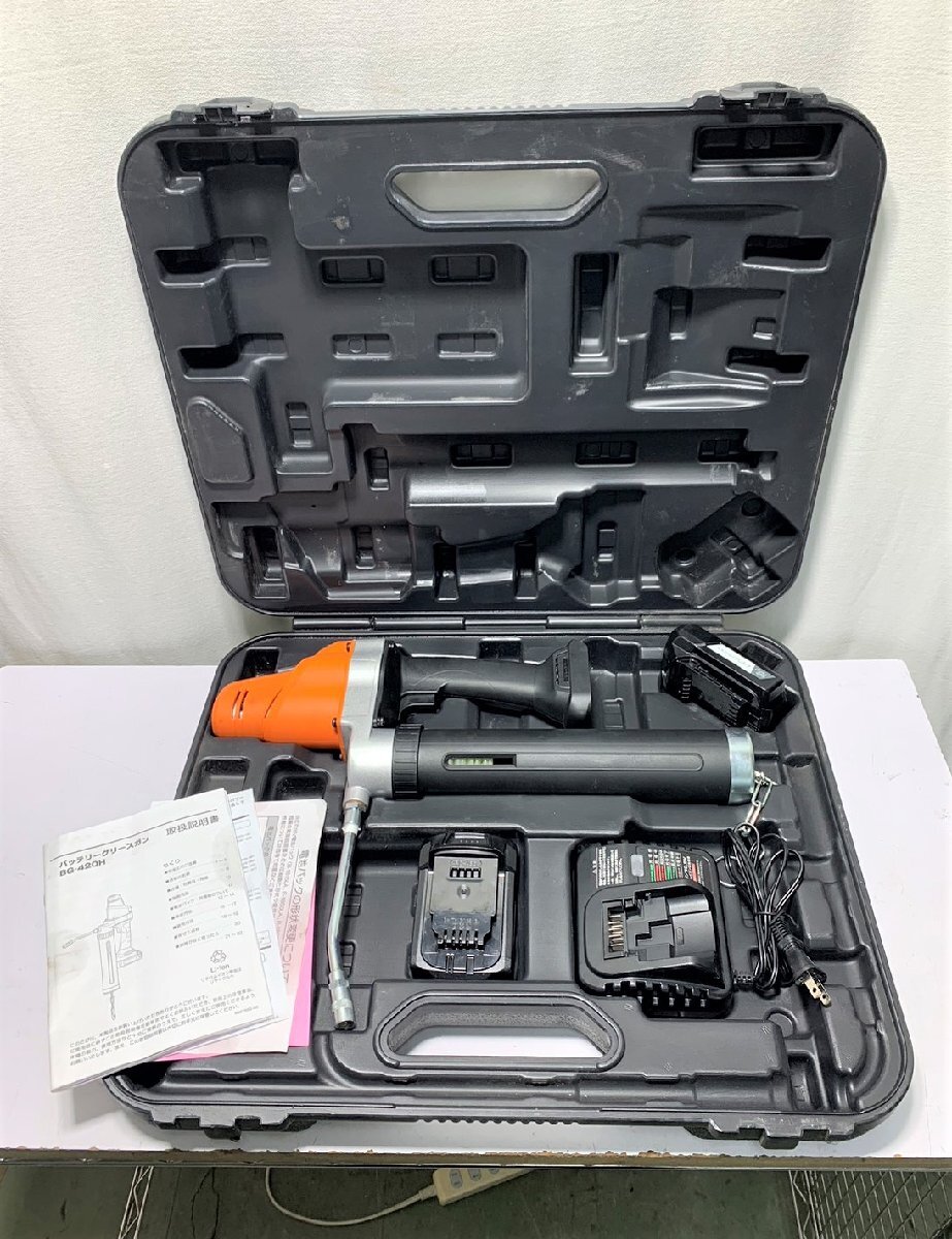 Yahoo!オークション - 京セラ バッテリーグリースガン BG-420H 18V 15...