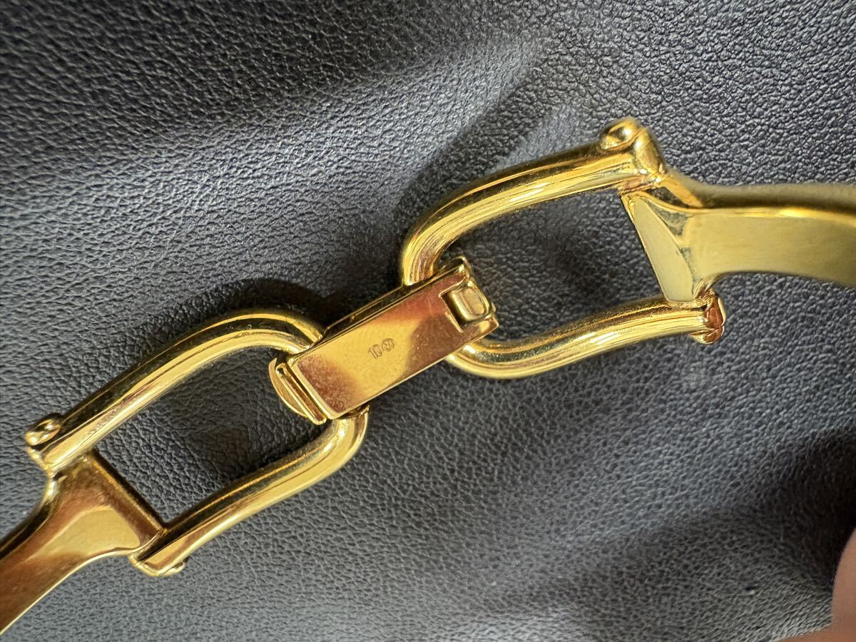 Yahoo!オークション - GUCCI グッチ 腕時計 クォーツ ゴールド文字盤 1...