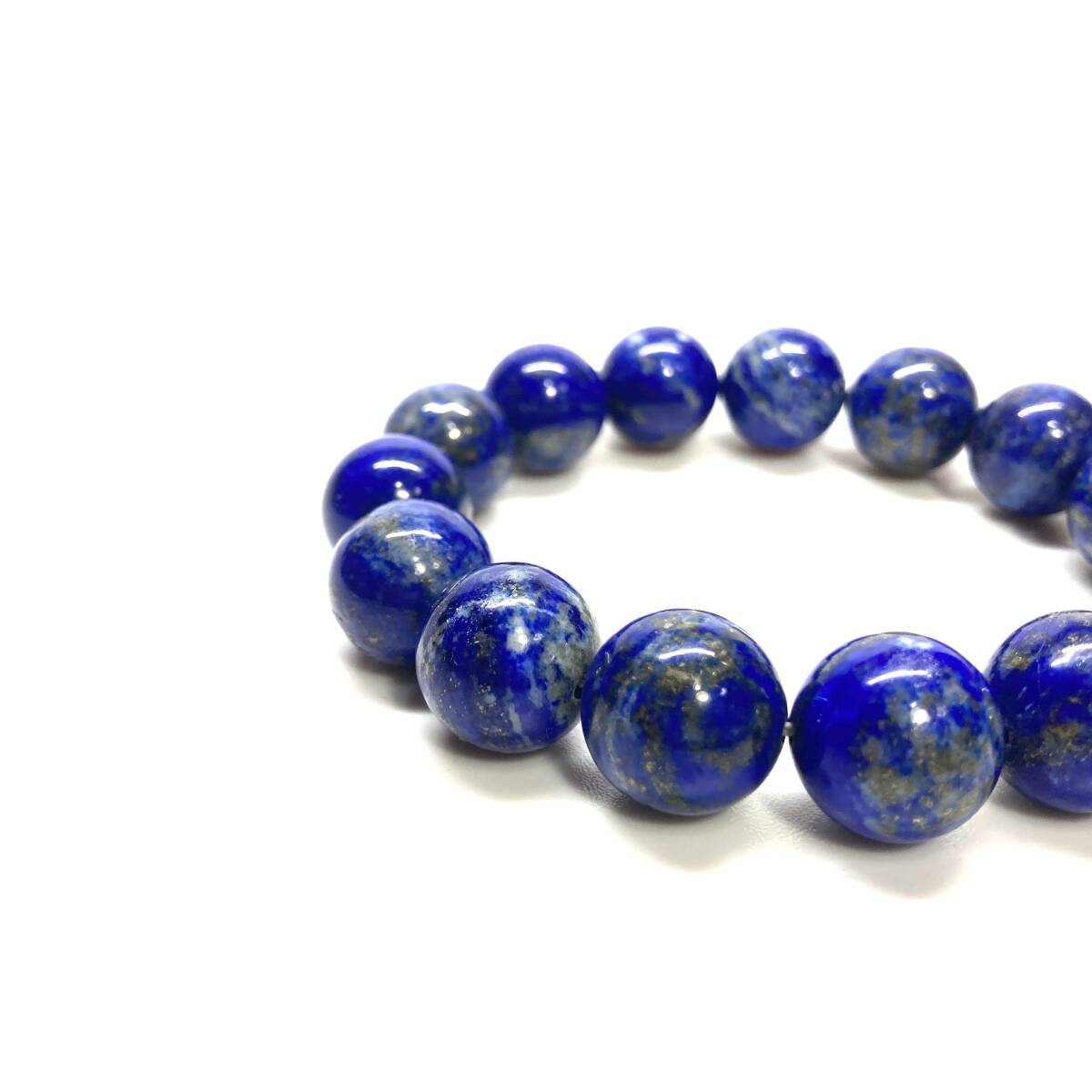 Yahoo!オークション - ラピスラズリ パワーストーン ブレスレット 14mm...