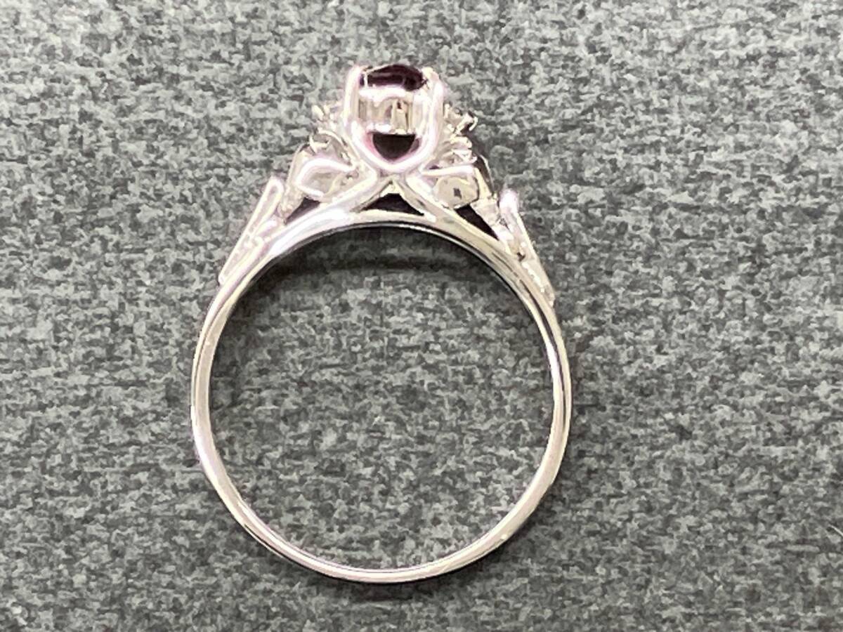 Yahoo!オークション - K14WG ホワイトゴールド 天然ルビー ＃11.5 総重...