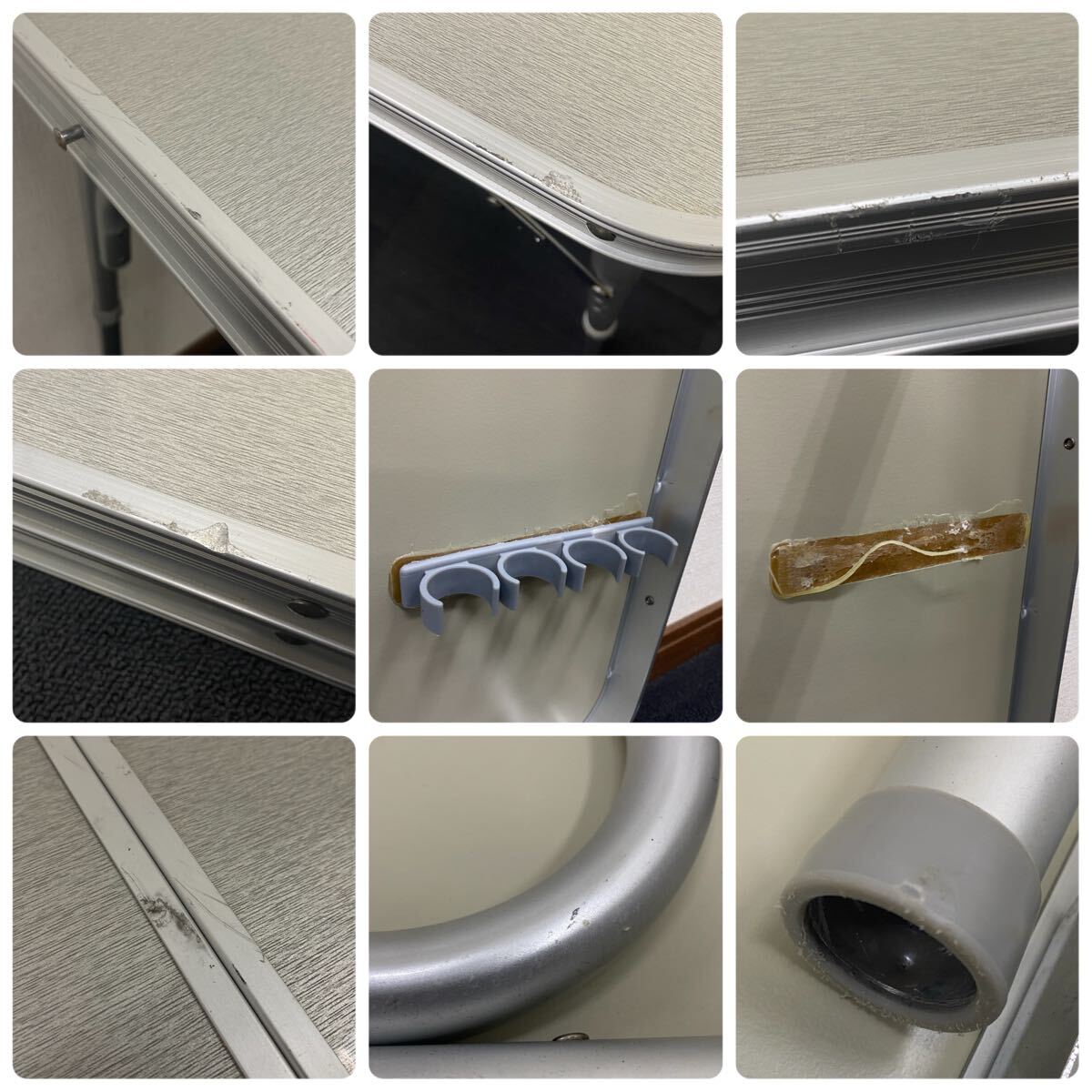 Yahoo!オークション - SU ⑯ DCM 折りたたみ アウトドアテーブル シル...