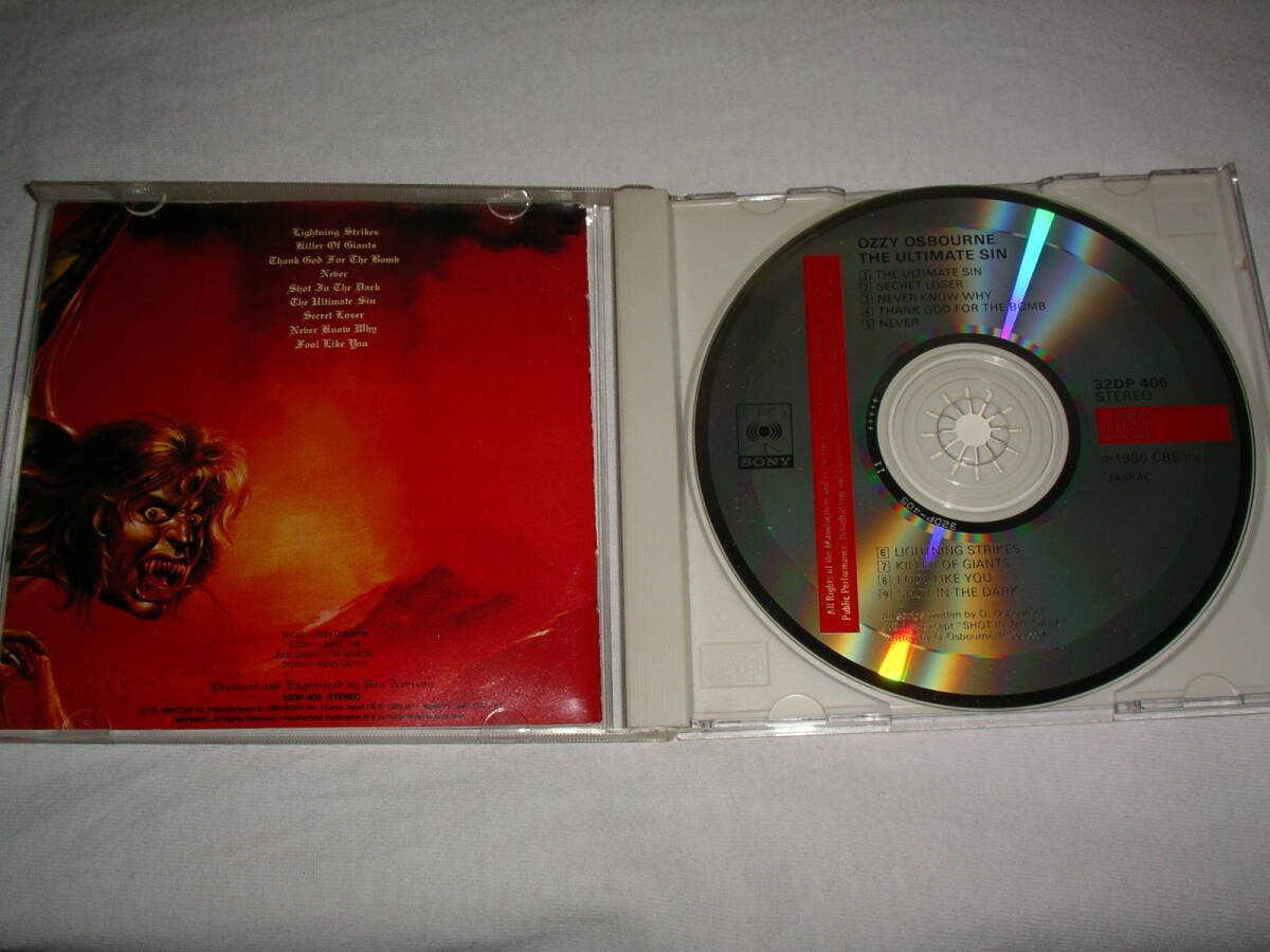 Yahoo!オークション - 【32DP 405】 オジー・オズボーン / 罪と罰 OZZY...