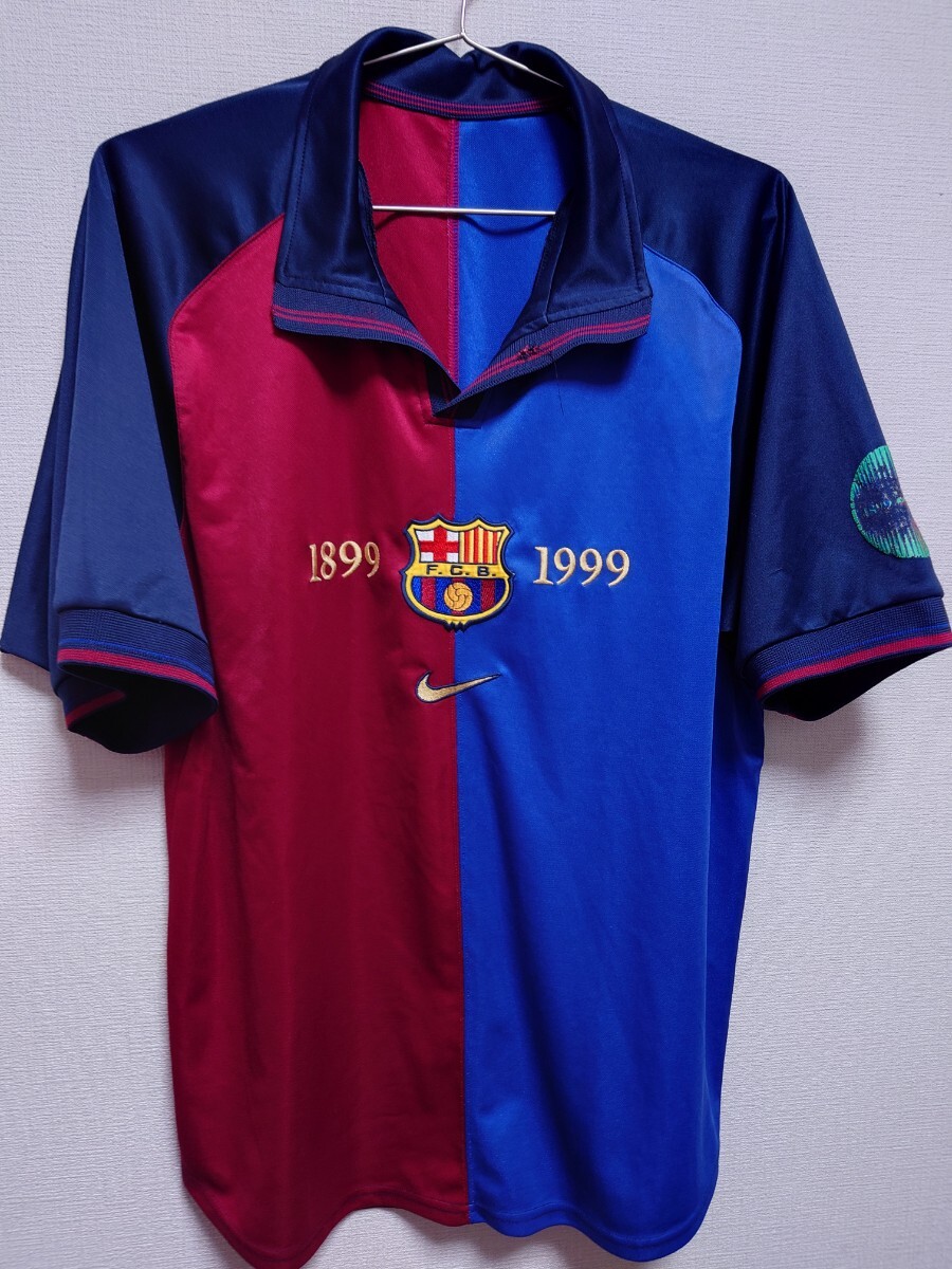 Yahoo!オークション - NIKE FCバルセロナ 1999-2000 クラブ創立100周年...