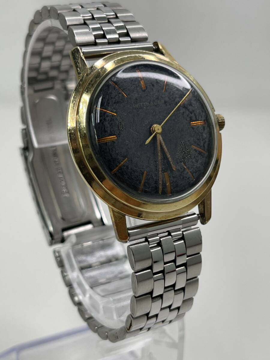 Yahoo!オークション - ウィットナー WITTNAUER 手巻き ゴールド メンズ...