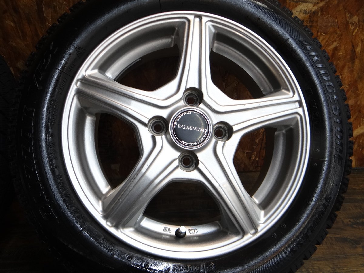 Yahoo!オークション - 14インチ BALMINUM 4.5j 45 100/4H 155/65R14 ブ...