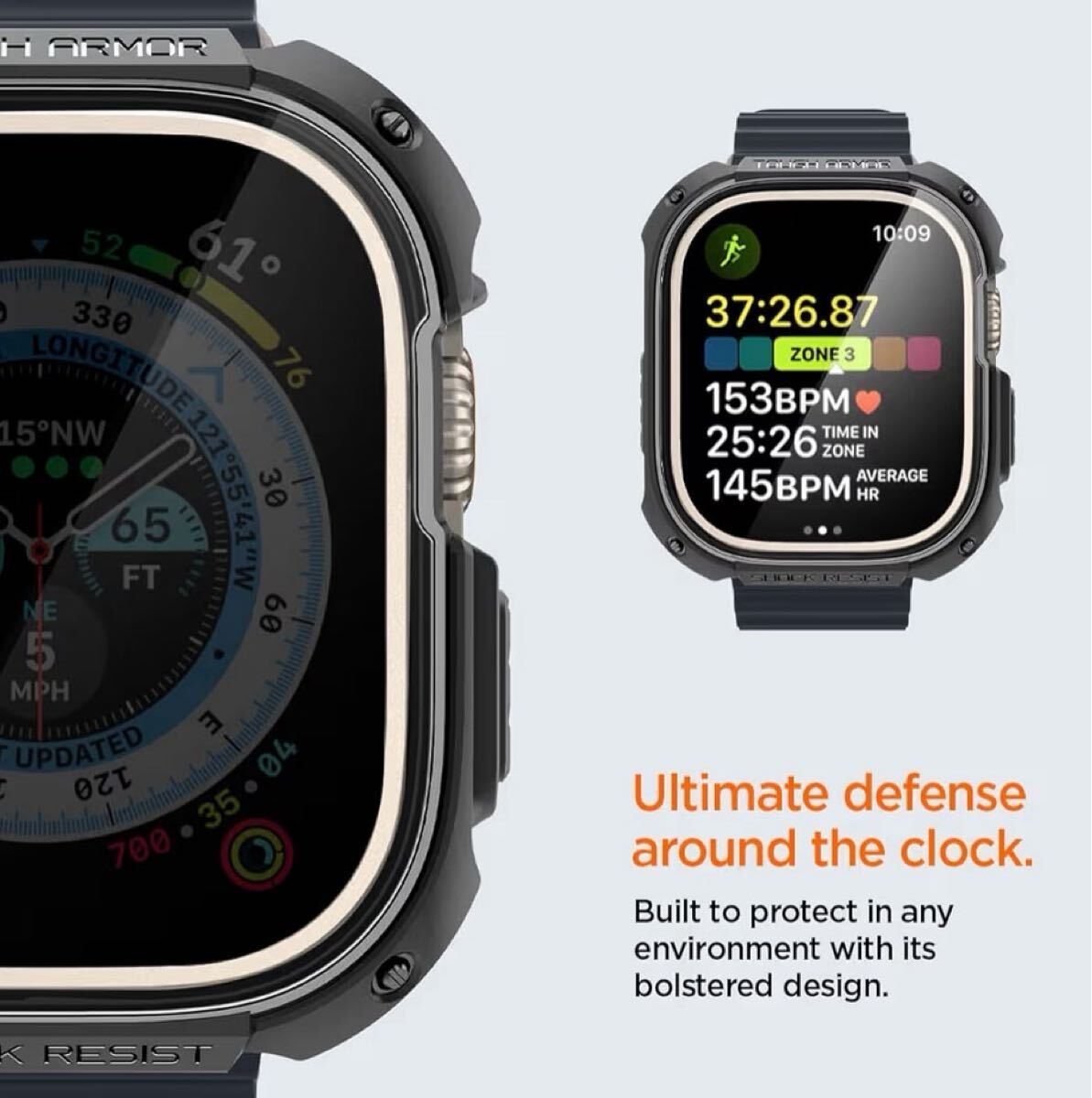 Yahoo!オークション - Spigen Apple Watch 49mm ケース 【 Apple Watch...