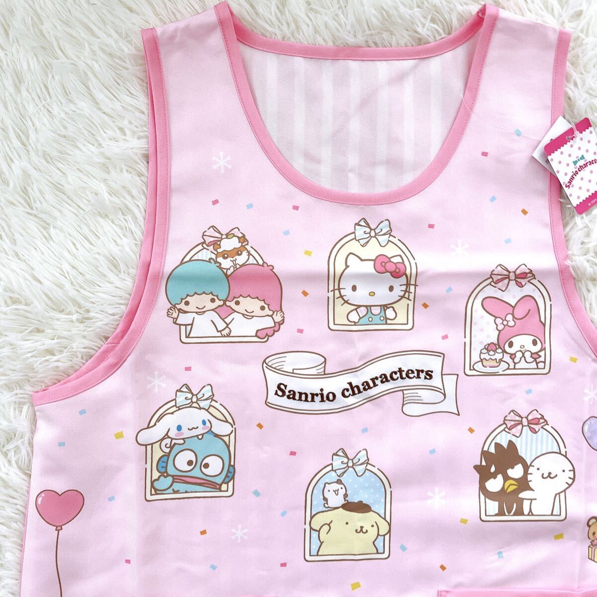 Yahoo!オークション - エプロン/サンリオキャラクターズ/M〜L/ピンク...