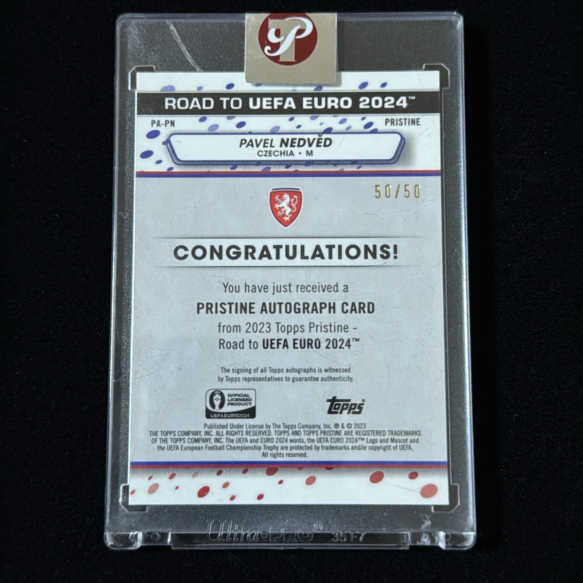 【樂淘letao】日本代購代標第一品牌－【50枚限定 50/50】Pavel Nedved パベル・ネドベド Topps Pristine UEFA Euro 2023-24 /50 Last ...