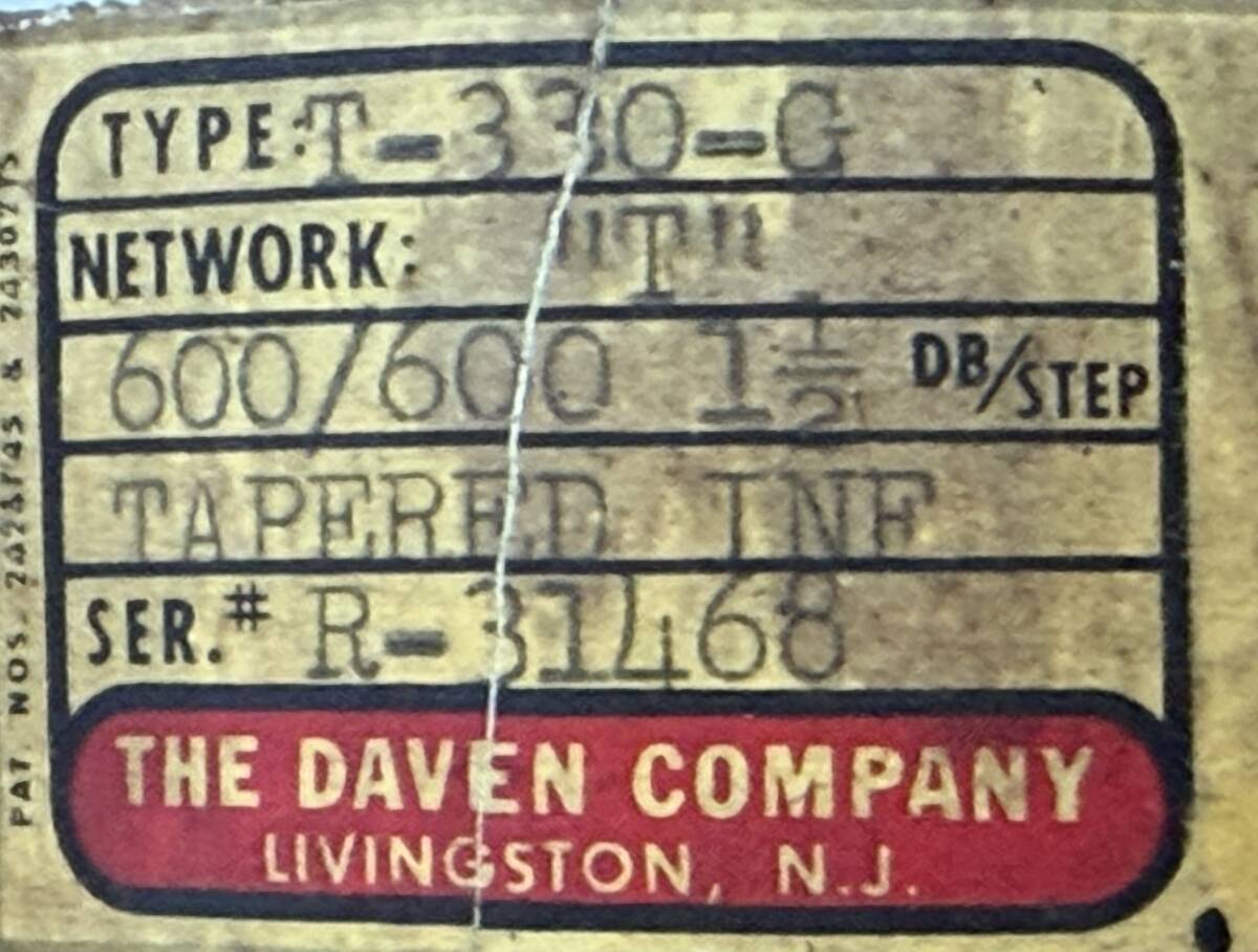Yahoo!オークション - Western Elecric Daven T-330G 600/600 2個 連番...